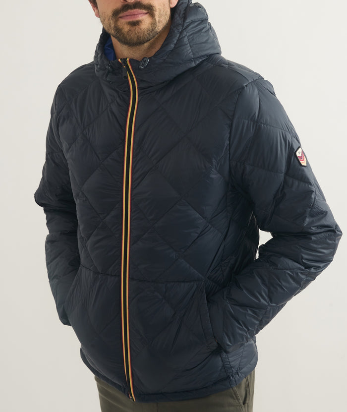 Marine Layer Midweight Quilted Jacket in Navy