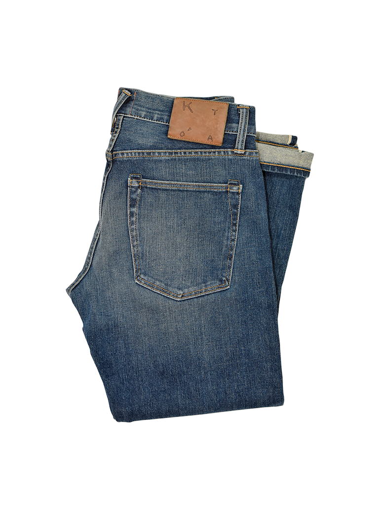 Hiroshi Kato Pen Slim Rain Wash 10.5oz. Selvedge Jean