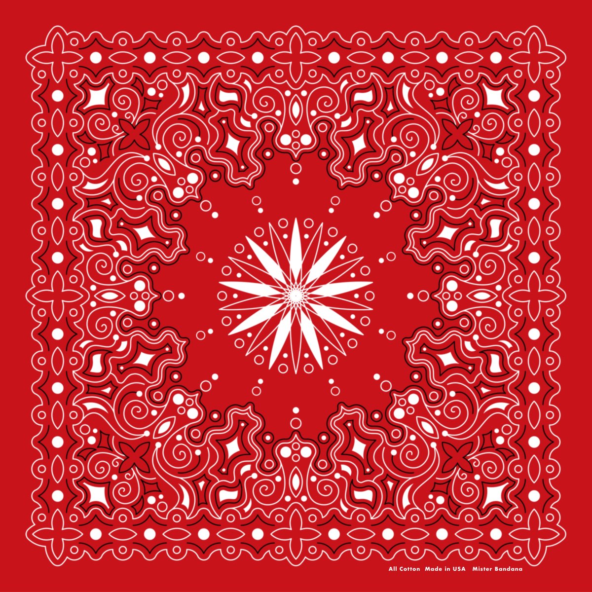 Mister Bandana North Star in Red